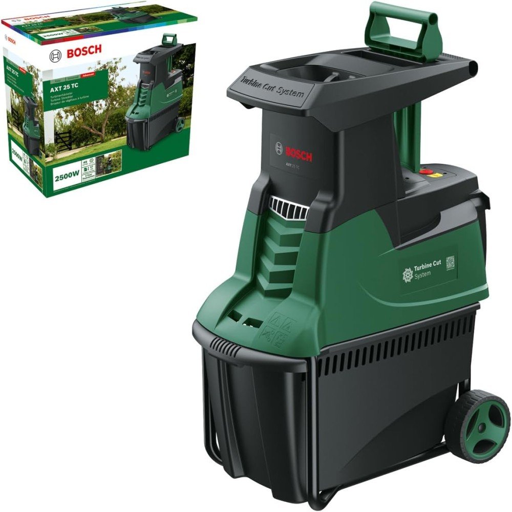 Tocator electric Bosch AXT 25 TC pentru resturi vegetale, diametru ...