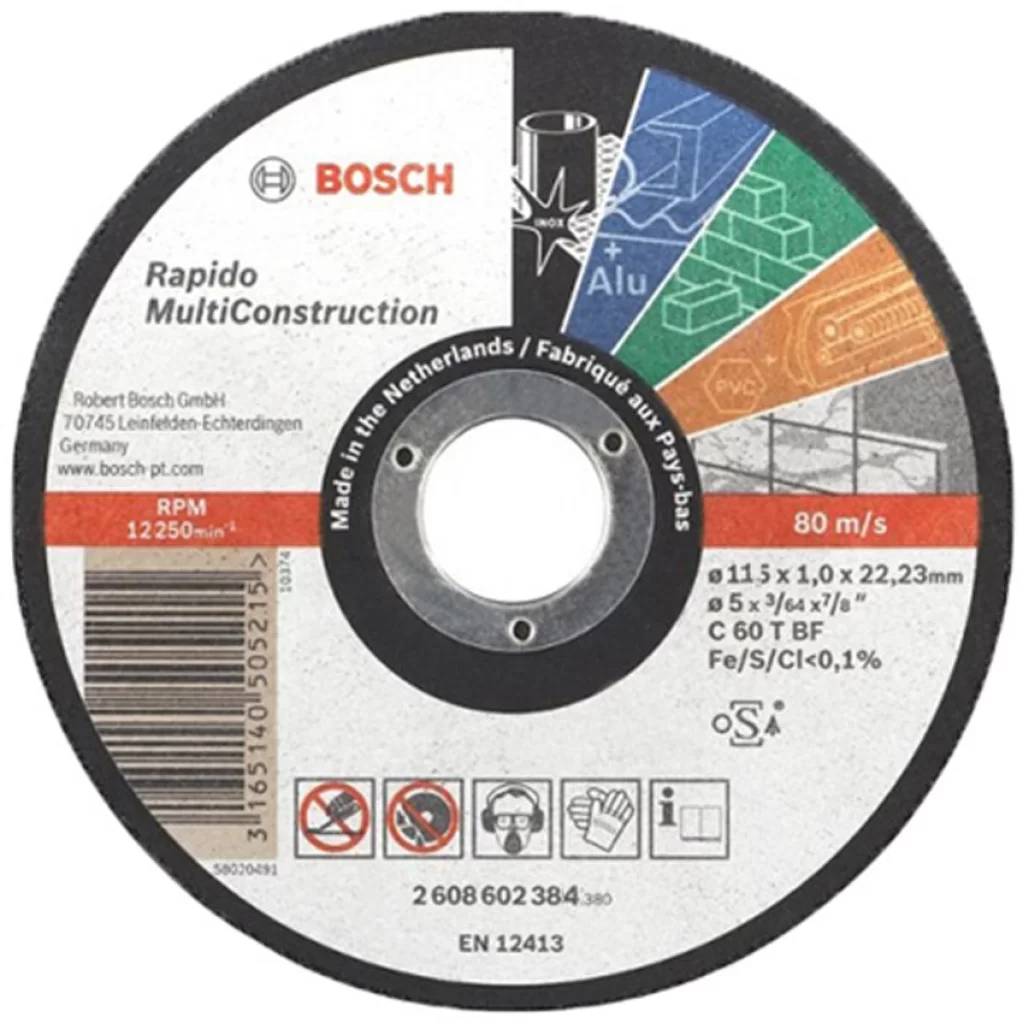 Disc de taiere Rapido Multiconstruct Bosch 115 x 1.0 - Disc taiere ...