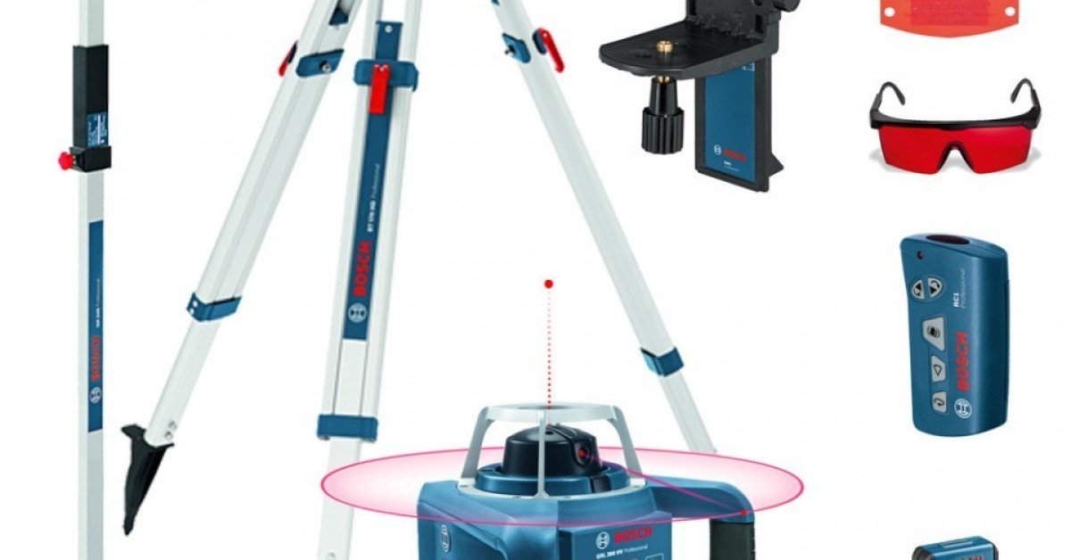 Nivela laser rotativa Bosch GRL 300 HV plus Stativ BT 300, Rigla de ...