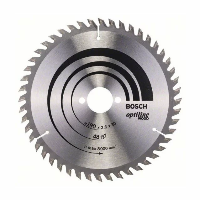 Panza Fierastrau Circular Bosch Optiline Wood 190 x 30 / 48 - Panze ...